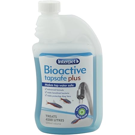 Interpet Bioactive Tapsafe Aquarium Water Dechlorinator & Conditioner, Keeps Fish Safe, Fast ...