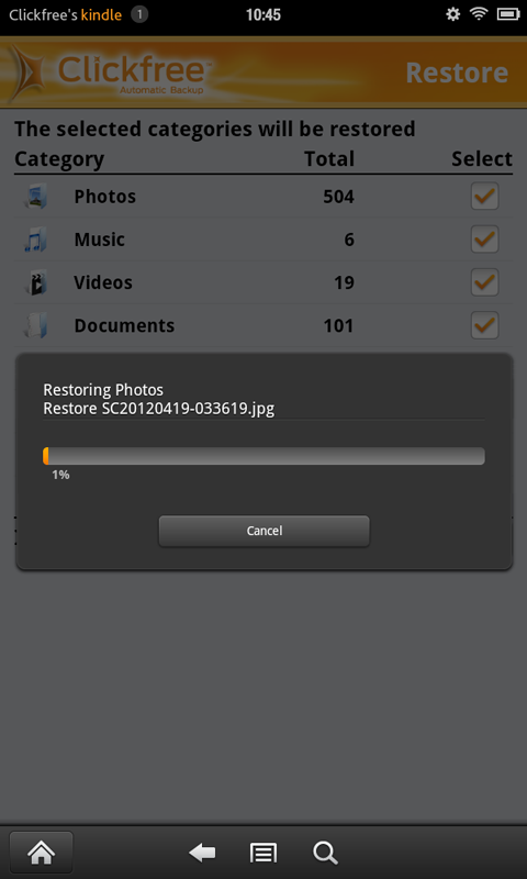 Clickfree Mobile Backup:Amazon.com:Appstore for Android