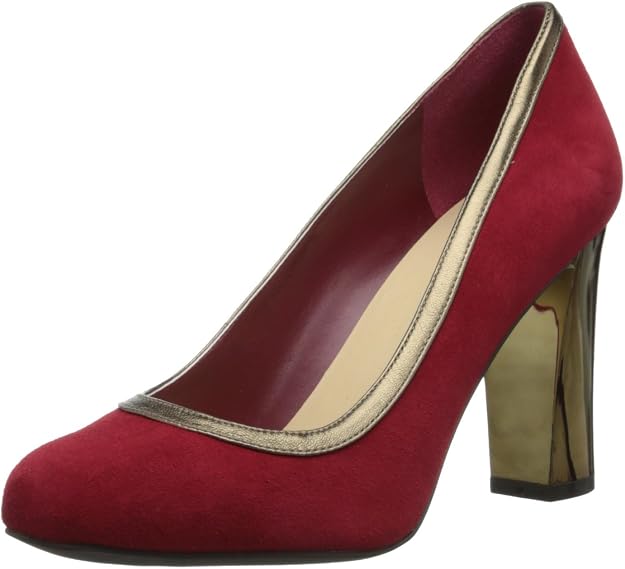 Amazon.com | Cole Haan Women's Edie High Party Dress Pump,Velvet Red ...