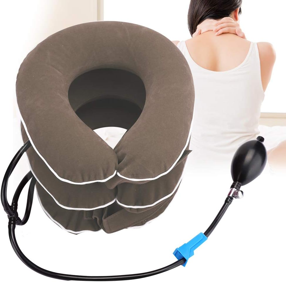 Amazon.com: Dioche Cervical Neck Traction Device Inflatable Neck ...