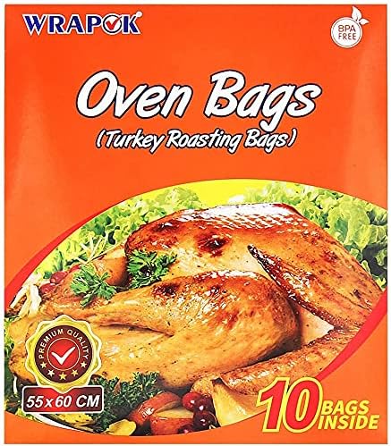 Amazon.com: WRAPOK Turkey Oven Bags Large Roasting Cooking Size Ribs ...