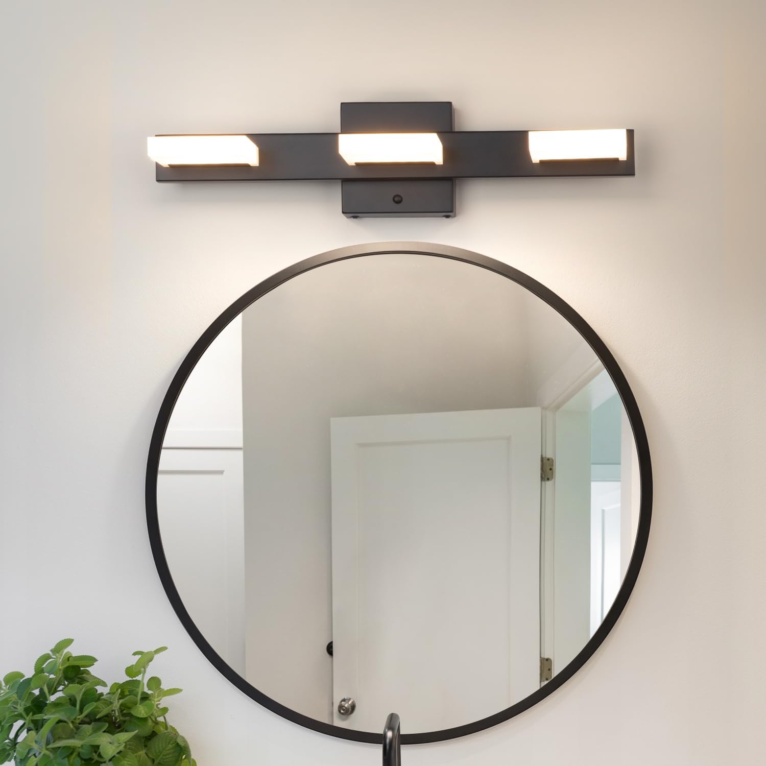 NORTTA 20" Modern LED Vanity Light 3 Lights for Bathroom Wall Lighting ...
