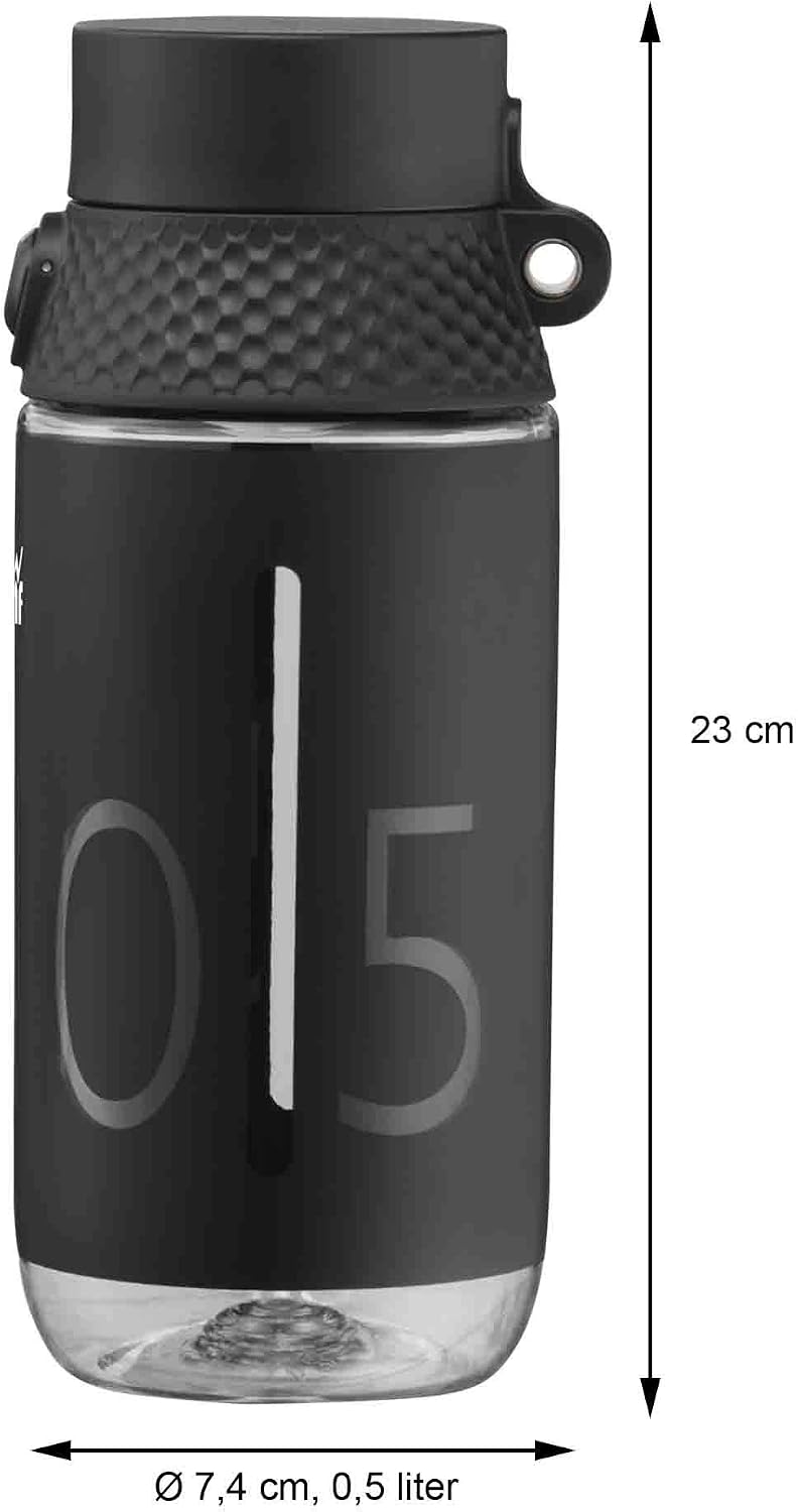 WMF Waterkant sports water bottle, 500 ml, suitable for carbonated ...