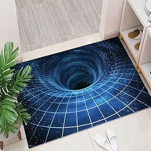 Amazon.com: Blue Starry Galaxy Area Rugs Door Mat 3D Universe Optical ...