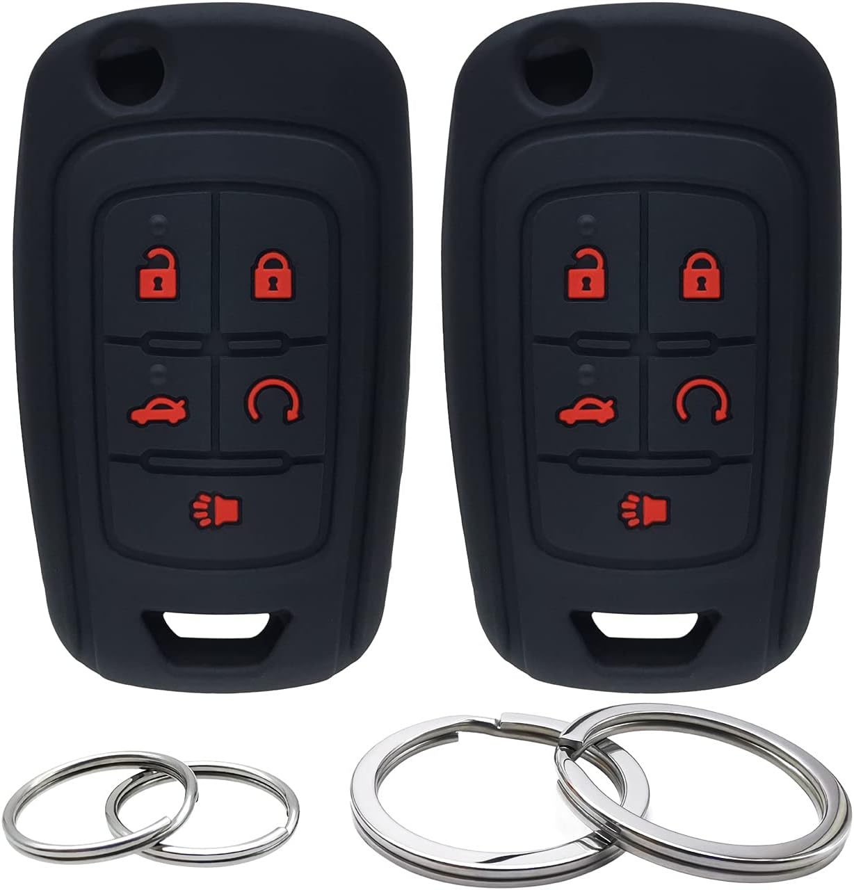 Amazon.com: Silicone Protector Key Fob Cover Case fit for Chevrolet ...