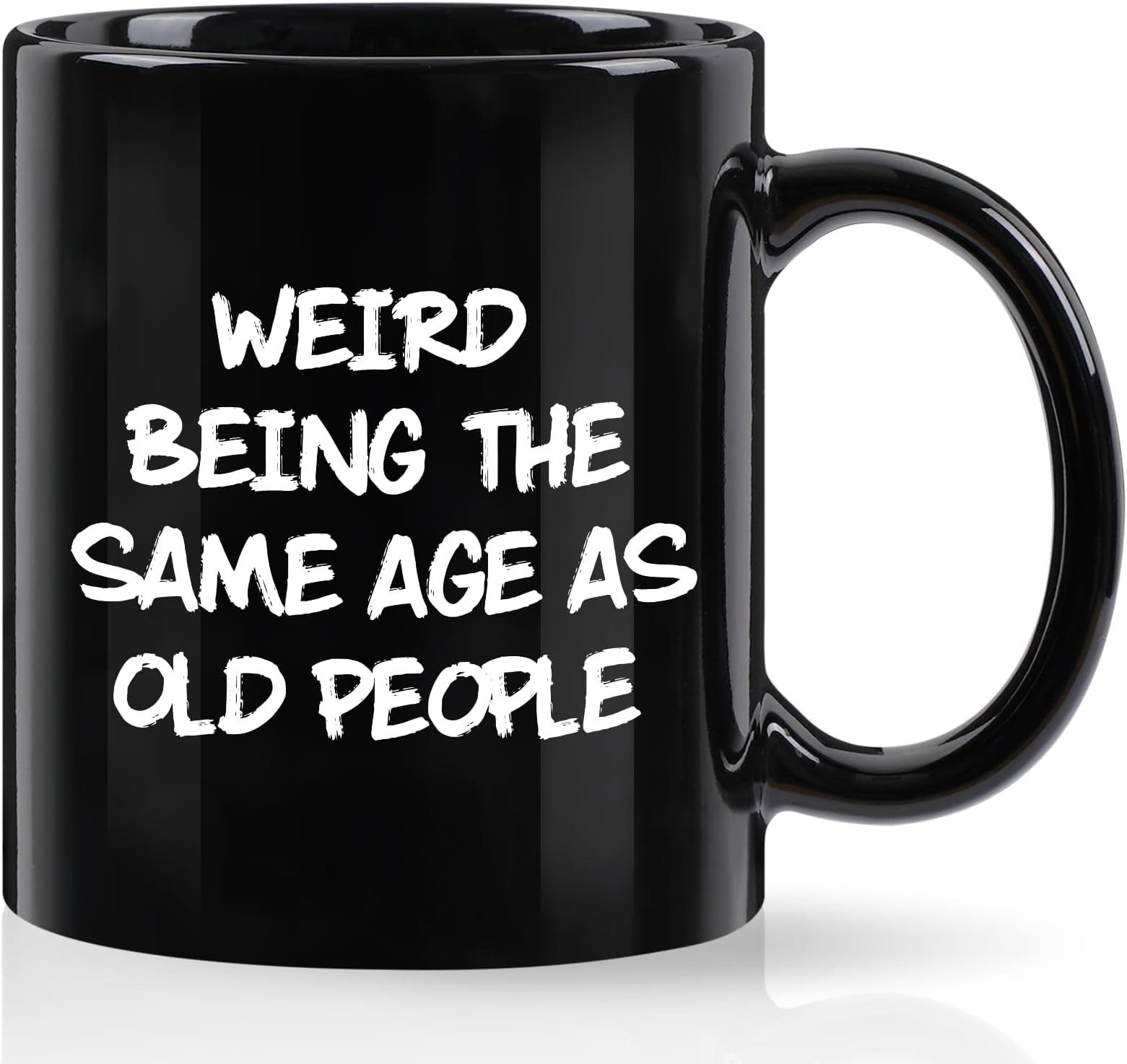 Amazon.com: Cabtnca Weird Being The Same Age As Old People Mug, 50th ...