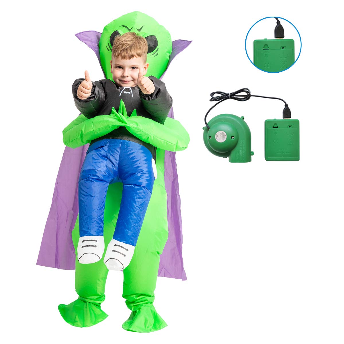 Snapklik.com : Inflatable Costume For Kids Alien Halloween Costumes ...