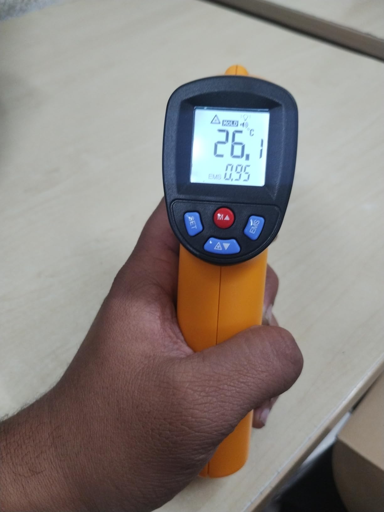 Helect Plastic Non-Contact Digital Laser Infrared Thermometer ...