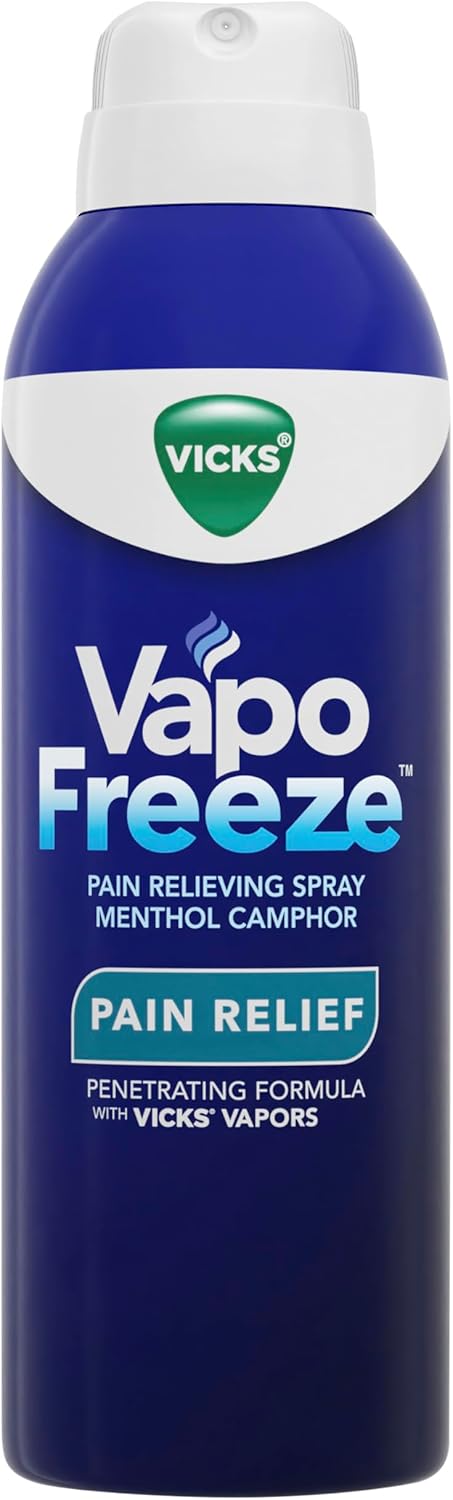 Amazon.com: Vicks VapoFreeze Menthol Pain Relieving Spray 3oz, for ...