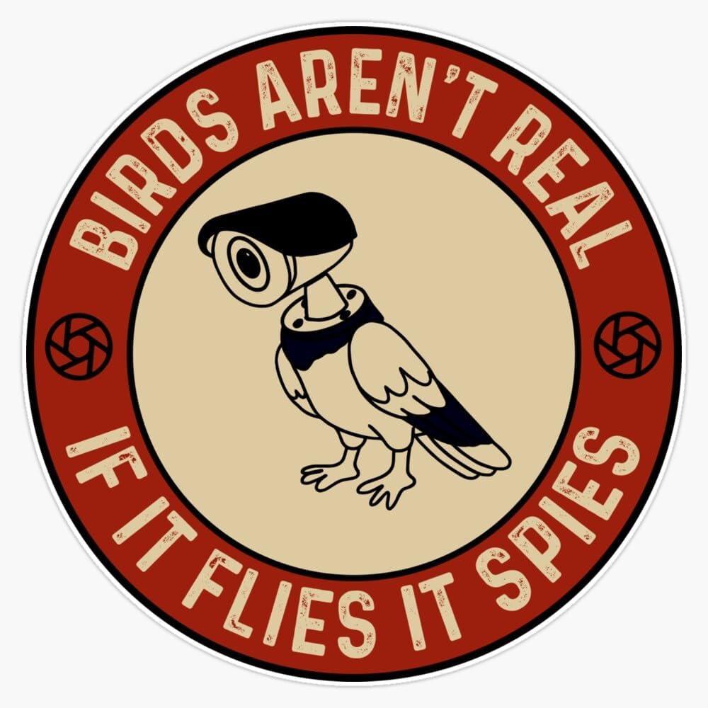 Amazon.com - Birds Aren'T Real If It Flies It Spies Sticker Bumper ...
