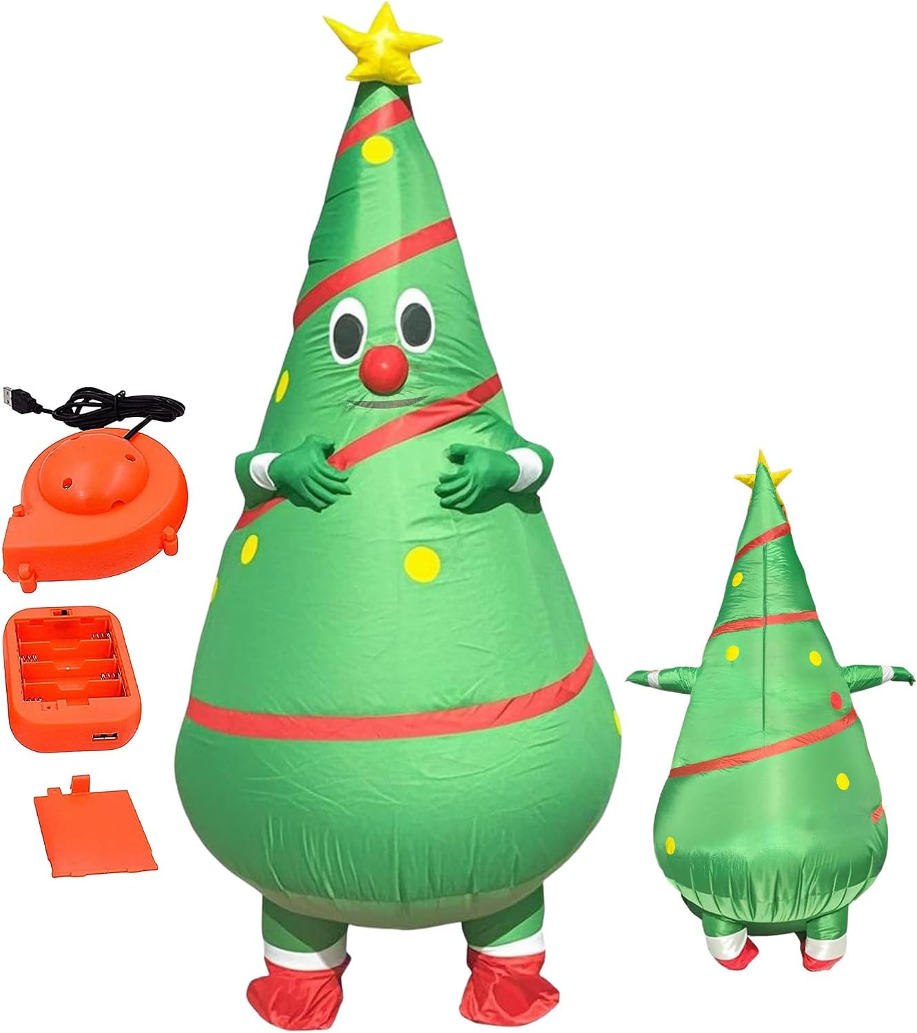 Christmas Tree Inflatable Costume - 150-190cm Attention-Grabbing Dress ...
