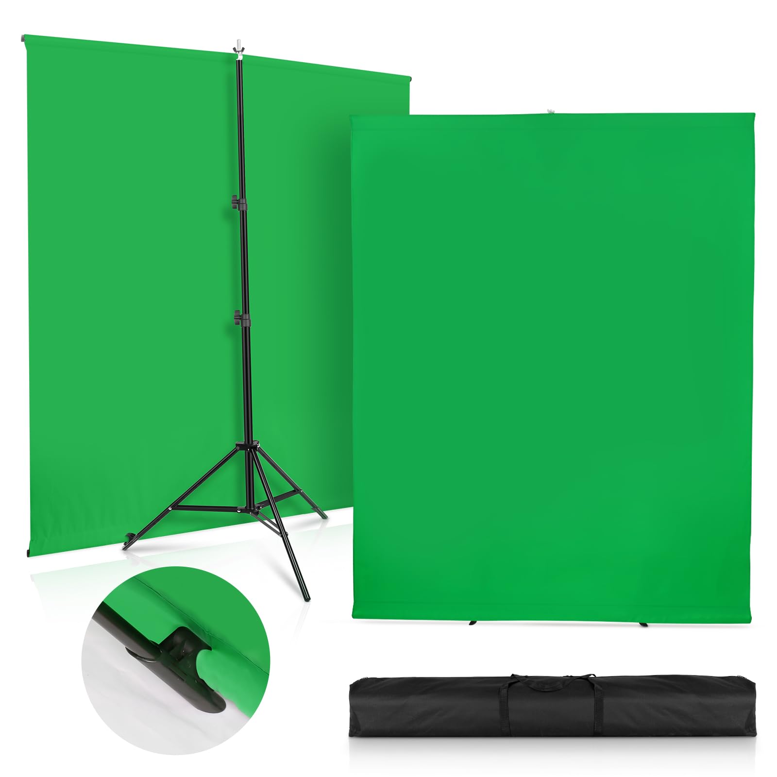 SEDGEWIN Green Screen Background with Stand 6.5x5ft, Photography ...