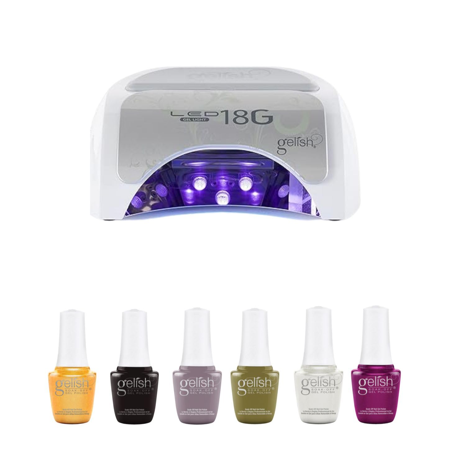 Amazon.com: Gelish 18G Classic Light Bundles With Gel Polish ...