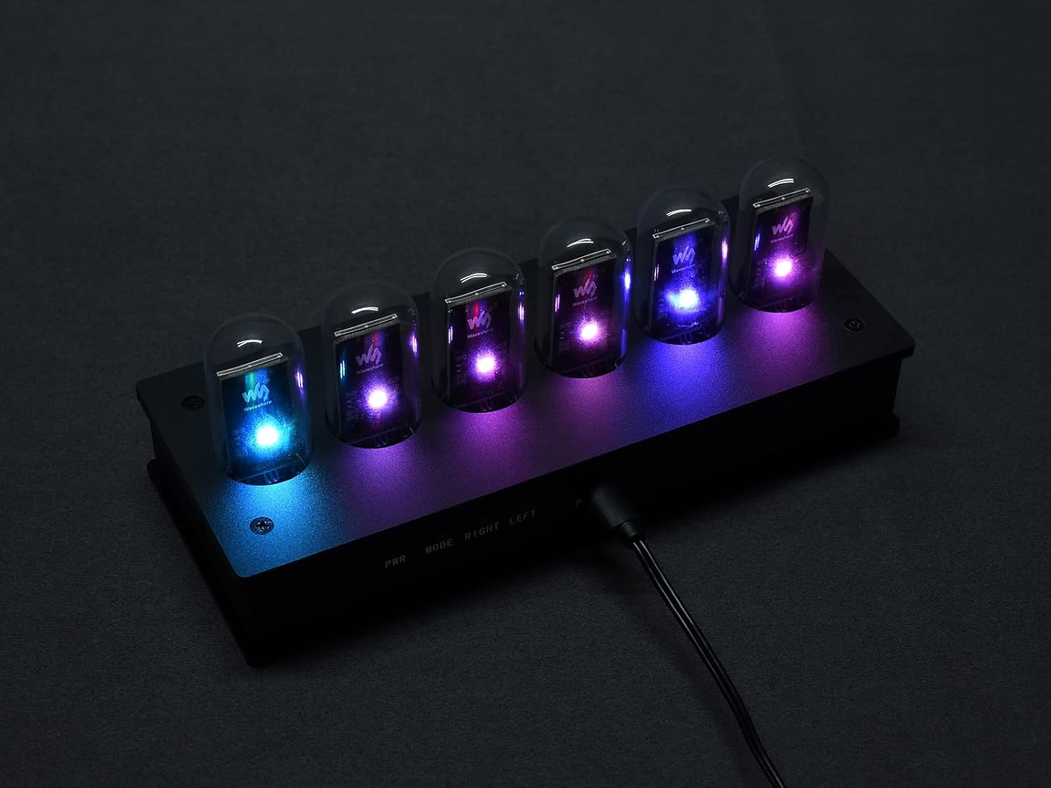 Amazon.com: Waveshare Programmable RGB Pseudo Nixie Tube Clock ...