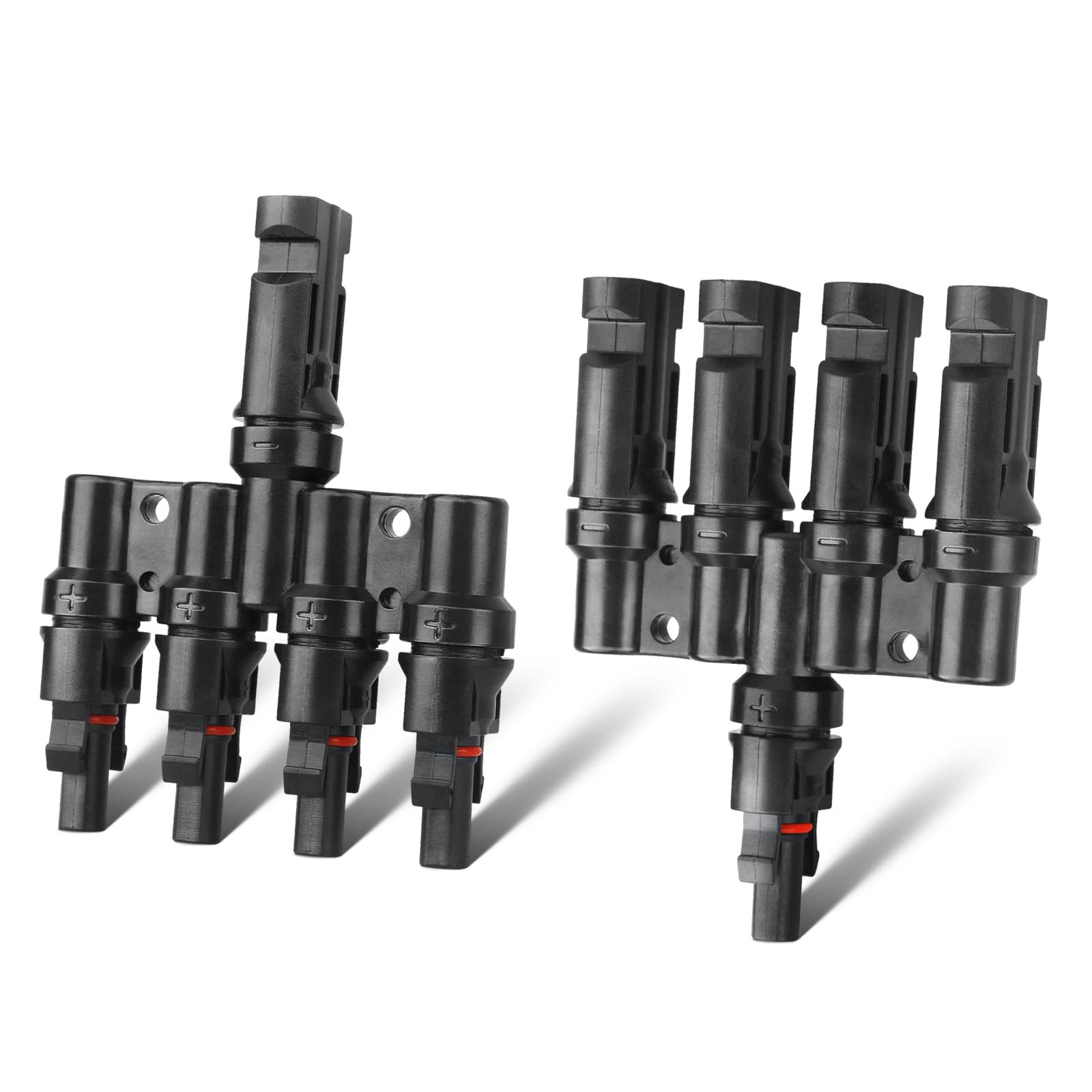 Amazon.com: Pjerjzn Solar Panel Connector Solar Y Branch 4 to 1 Solar ...