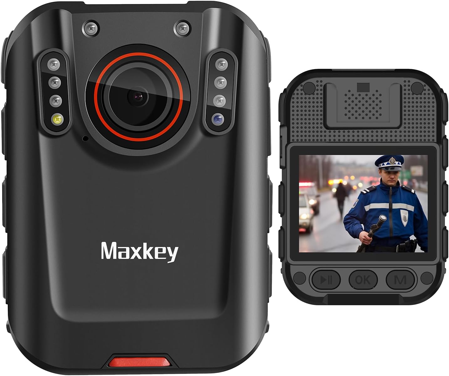 Amazon.com: Maxkey M4 2K Body Camera, 64GB Police BodyCam with Video ...