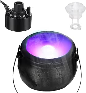 Amazon.com: Cauldron Halloween Decor with Mist Maker Fogger, Halloween ...