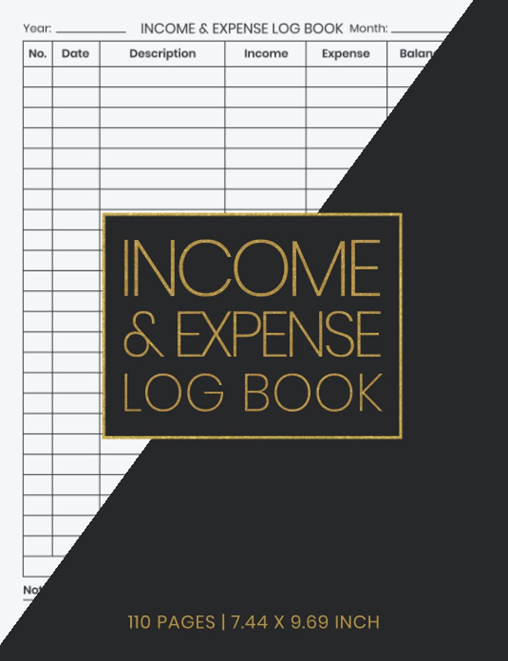 Amazon.com: Income And Expense Log Book: Cash In Out Tracking Ledger ...