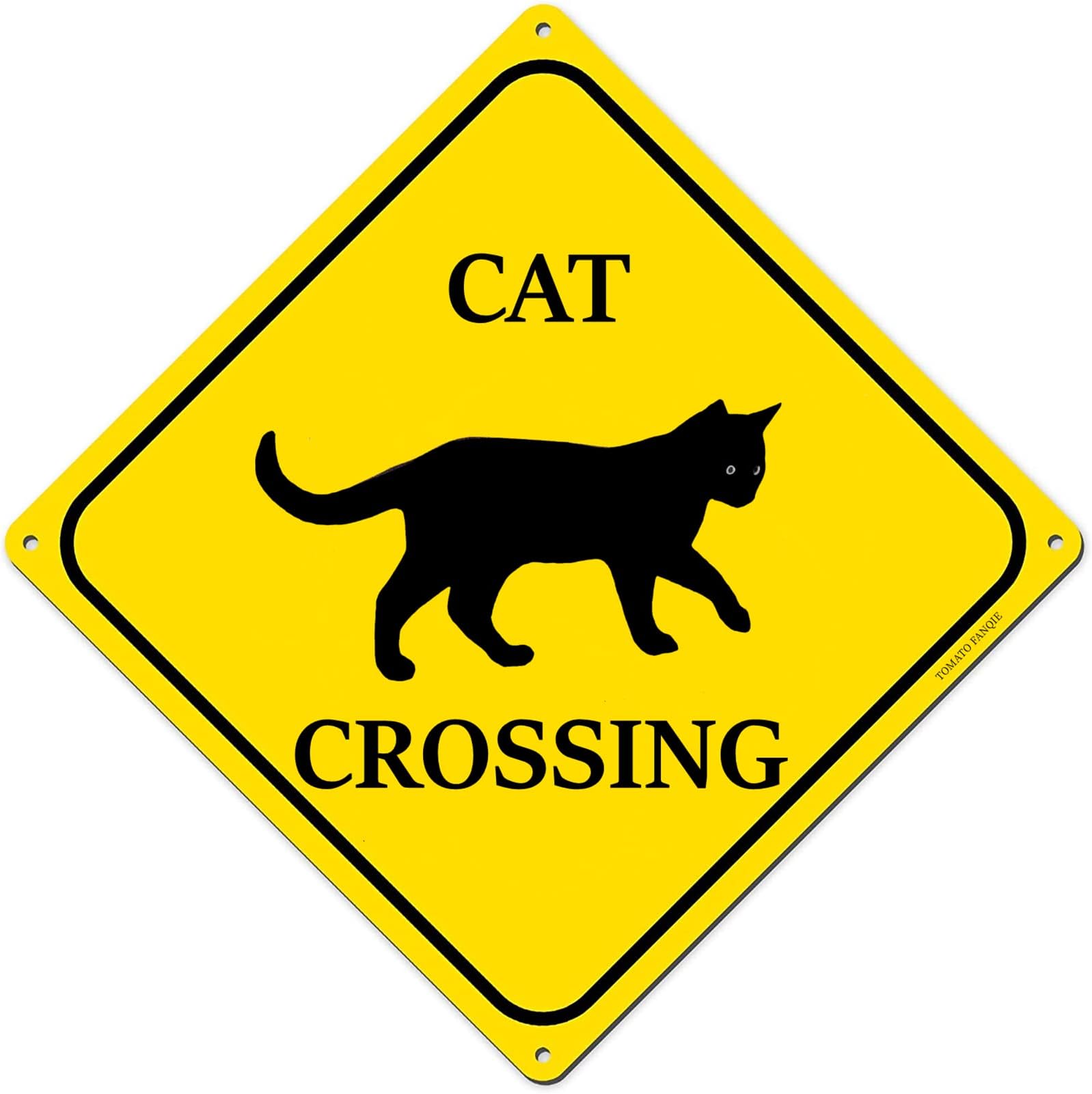 Amazon.com : Cat Crossing Sign, Cat Sign for Nene Crossing Sign Bundle ...