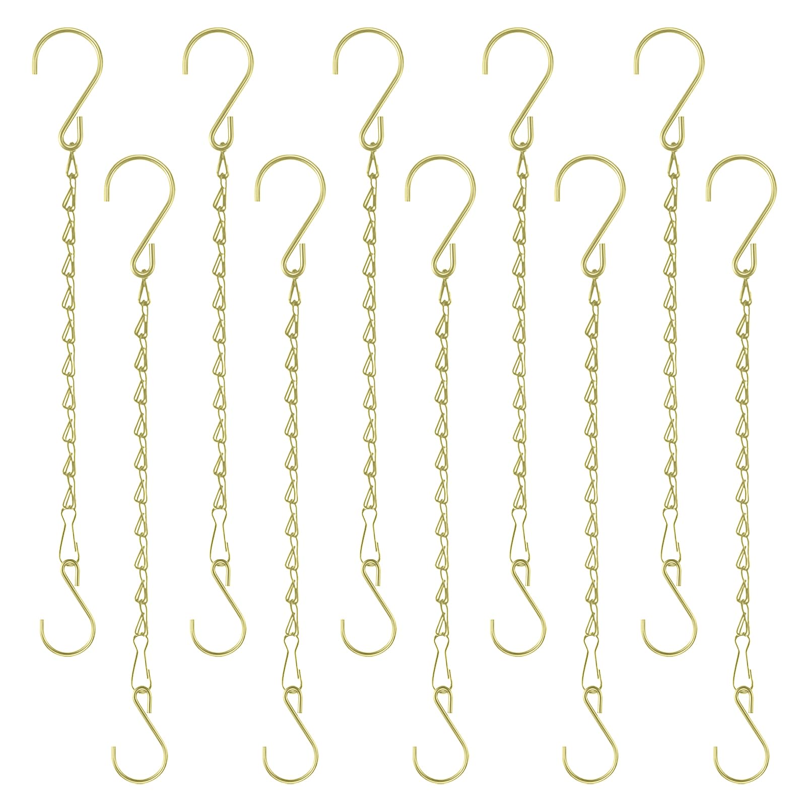 Amazon.com: RIFNY Gold Hanging Basket Chain, 10 inch Decorative Plant ...