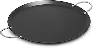 Amazon.com: IMUSA 13.5in Carbon Steel Nonstick Round Comal with Metal ...