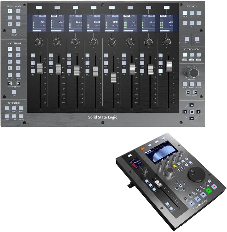 Amazon.com: Solid State Logic UF8 Advanced DAW Controller Bundle with ...