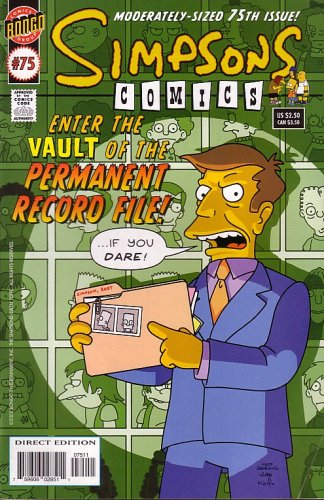 Simpsons Comics, #75 - Permanent Record Room | Amazon.com.br