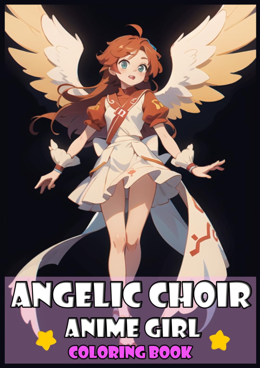Amazon.com: Angelic Choir Anime Girl Coloring Book: 40 Vibrant Coloring ...