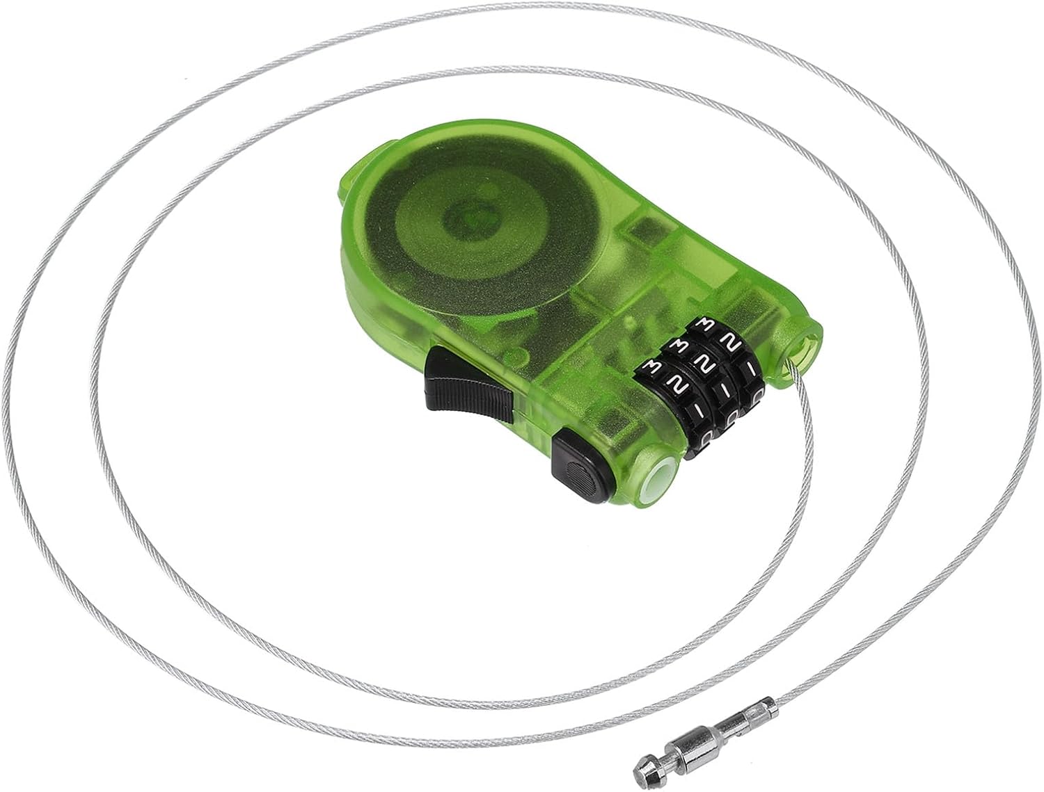 Amazon.com: PATIKIL 3.28 Feet Retractable Cable Lock, 3 Digit Steel ...