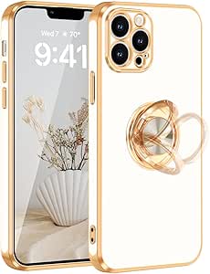 Amazon.com: Fingic for iPhone 13 Pro Case[with 360° Rotatable Ring Holder Stand][Support ...