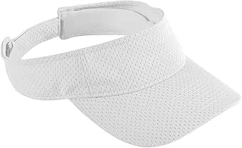 Augusta Sportswear Men's Adjustable Hook and Loop Closure Visor, White ...