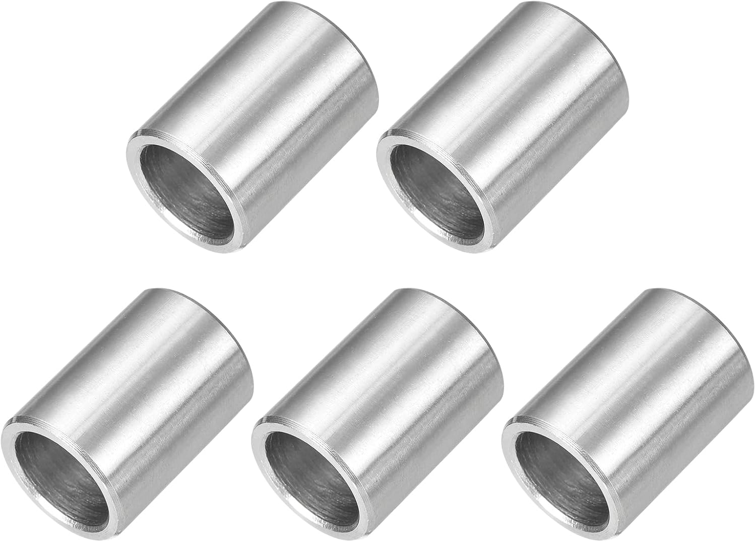 Amazon.com: uxcell 5 Pcs Stainless Steel Spacers, 12mm ID x 16mm OD x ...
