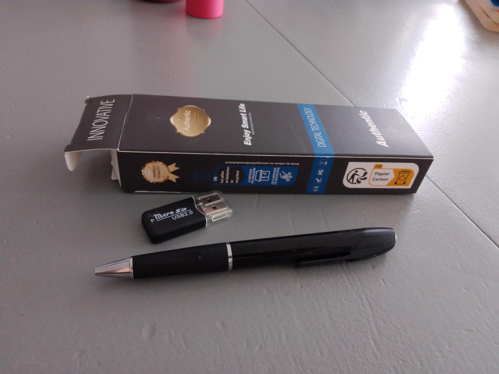 MAGENDARA Caméra Espion Caméra Cachée Stylo 1080P Mini Caméra de Poche ...