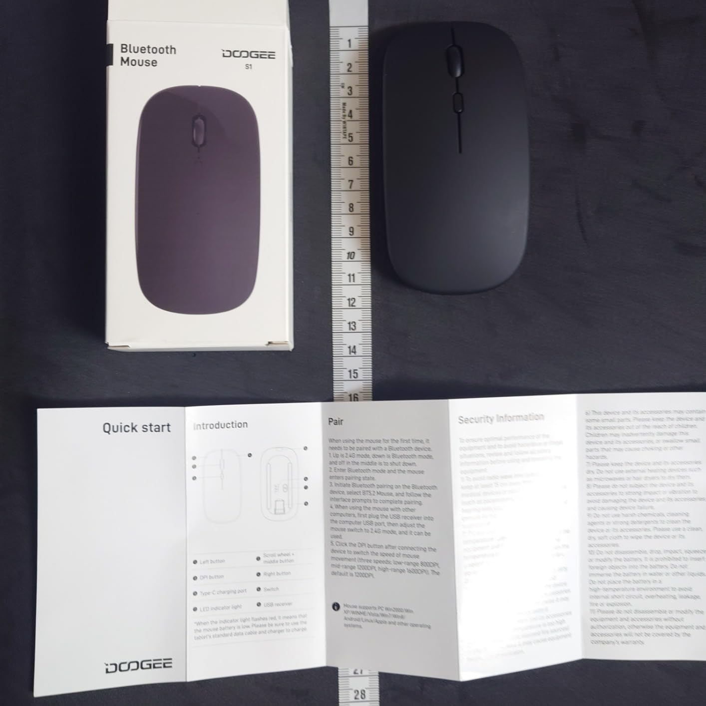 Amazon | DOOGEE ワイヤレスマウス Bluetooth 薄型 静音 Windows Mac Android iOS iPadOS ...