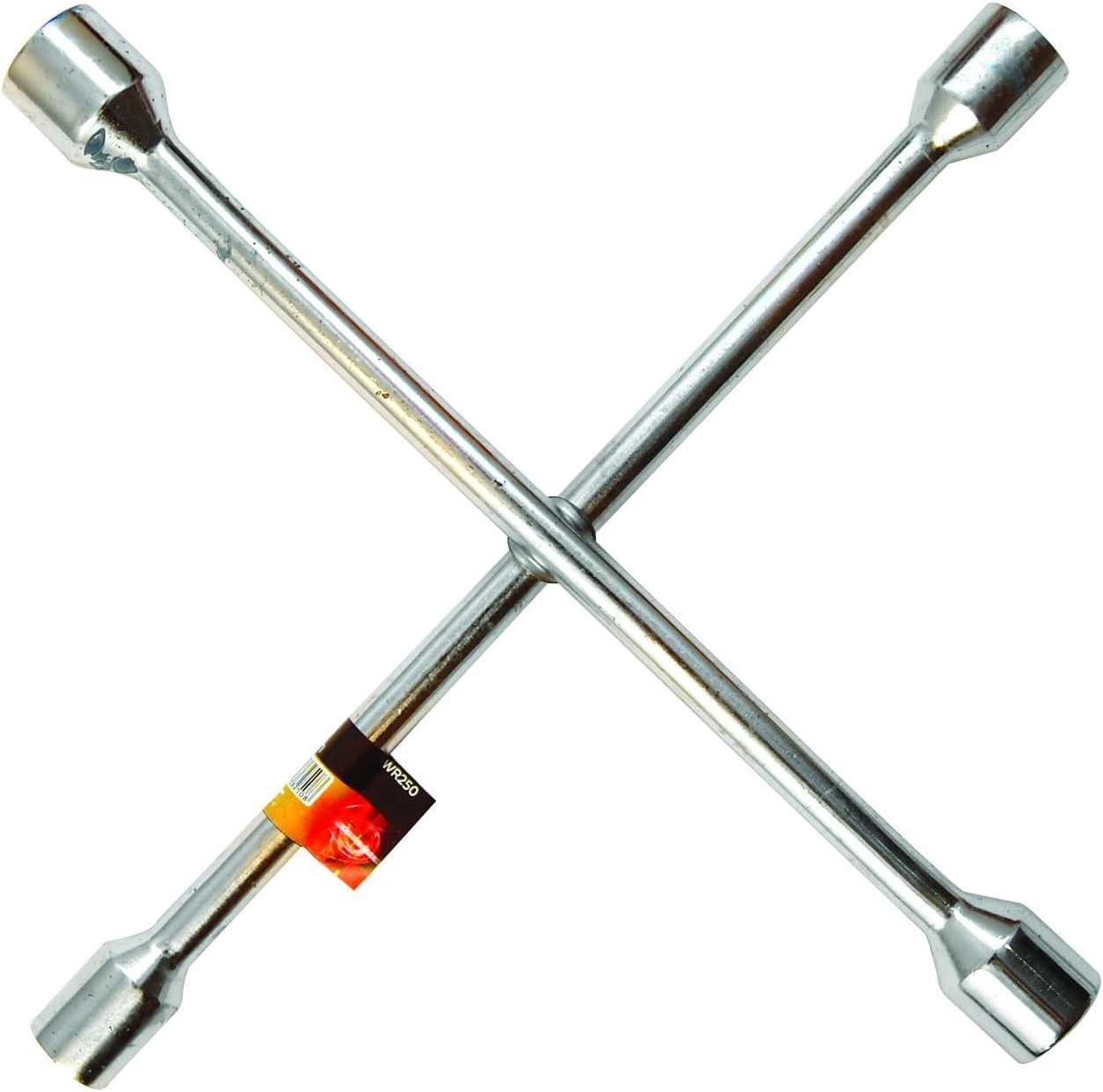 Cross Rim Wrench - 14" Chrome : Amazon.co.uk: Automotive