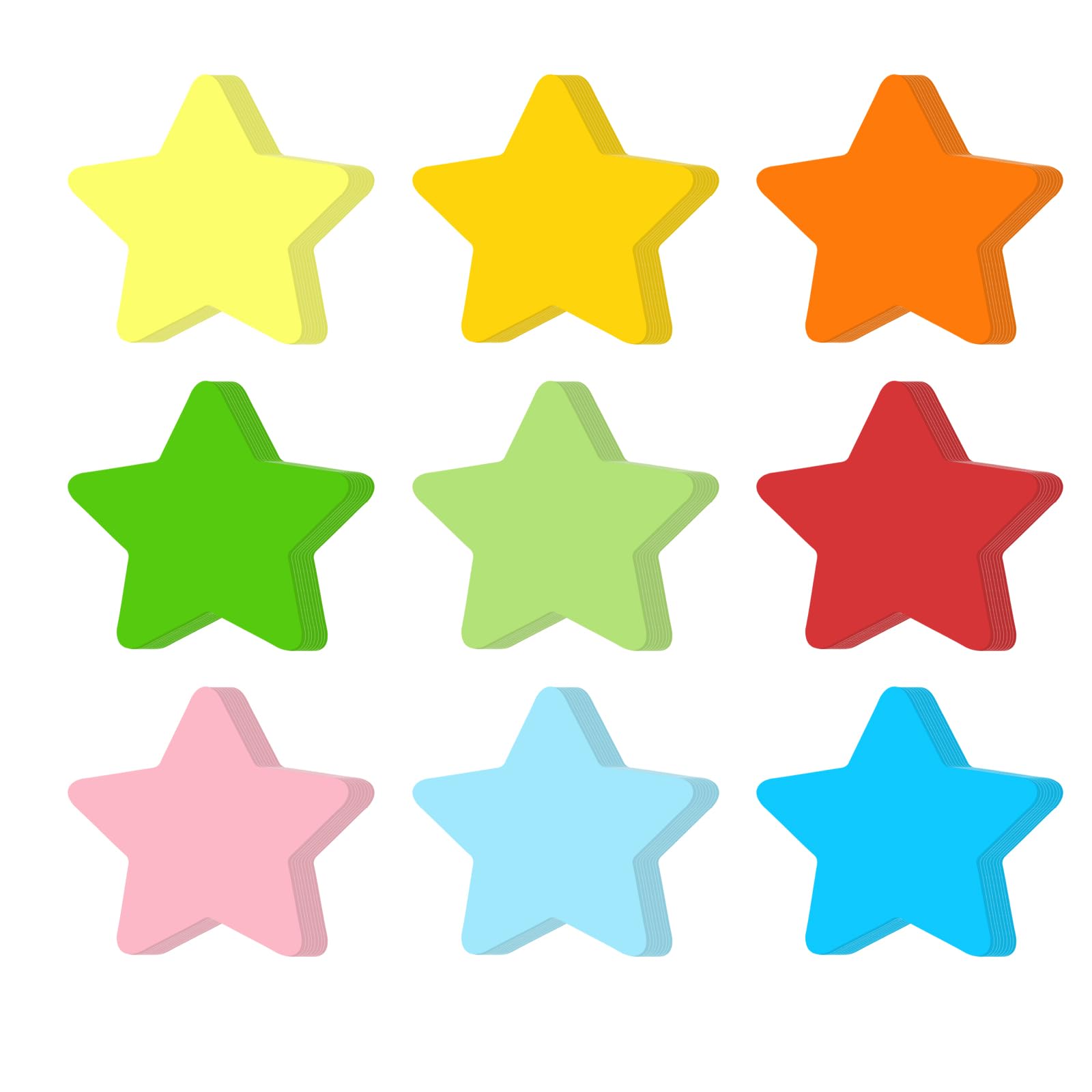 Amazon.com: 72 Pieces Color Star Cutouts for Bulletin Board, 6 Inches ...