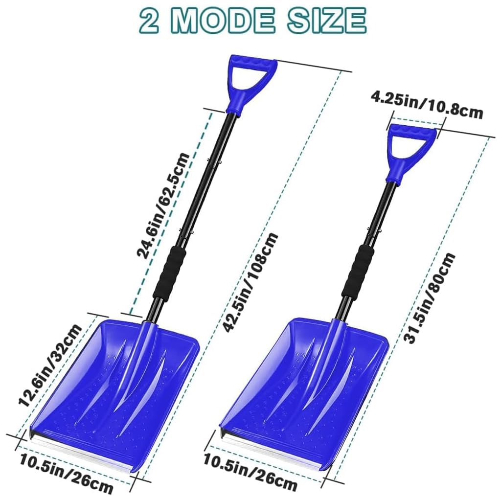 Snapklik.com : Portable Snow Shovel, 2024 New Upgrade Snow Shovels For ...