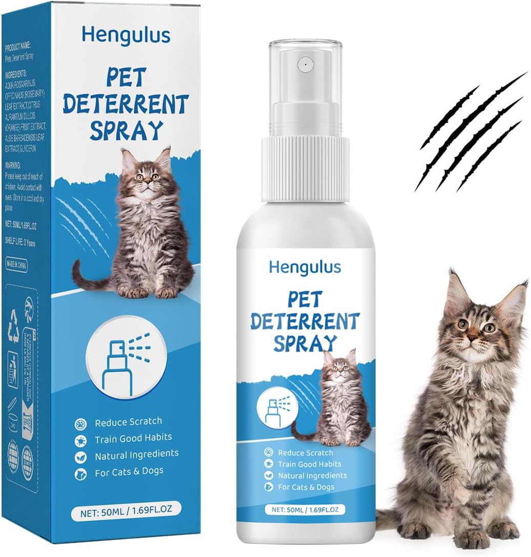 Amazon.com : Cat Deterrent Spray, Safe Cat Repellent Outdoor & Indoor ...