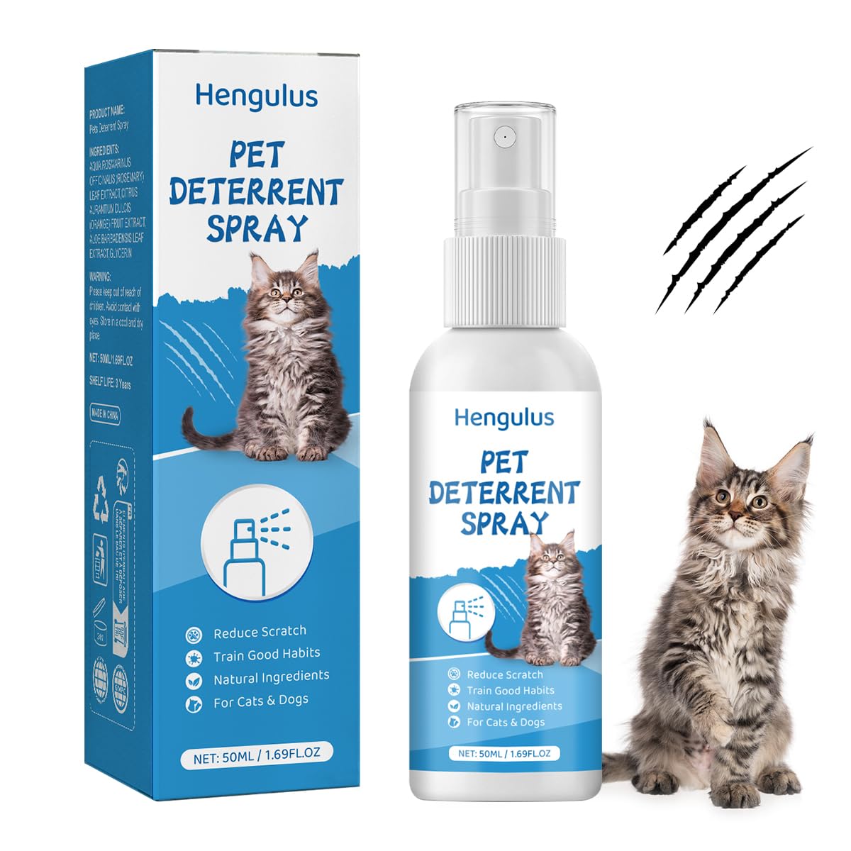 Amazon.com : Cat Deterrent Spray, Safe Cat Repellent Outdoor & Indoor ...