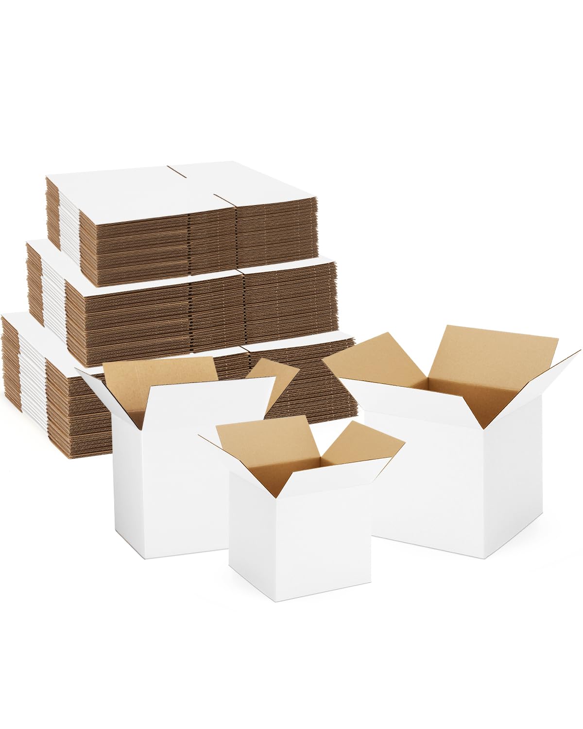 Amazon.com: Poever Assorted-Sizes-Shipping-Boxes-45-Pack: 4x4x4 & 5x5x5 ...