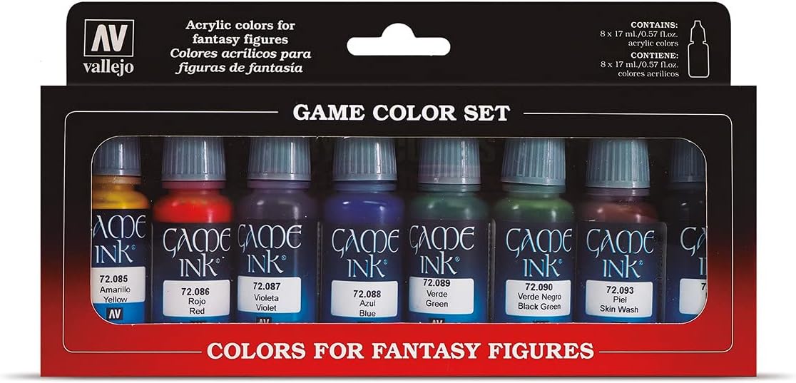Amazon.com: Vallejo Game Ink Paint Set (8 Color) Paint, 0.57 Fl Oz ...