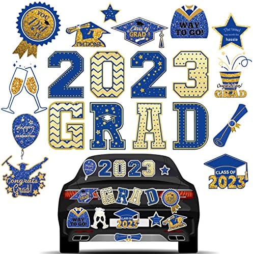 Amazon.com: 20 Pcs Graduation Car Magnets, 2023 Graduation Car ...