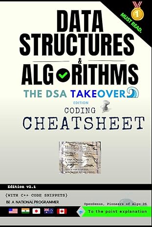 Buy Data Structures and Algorithms: Coding Cheatsheet: The DSA Takeover Edition Book Online at ...