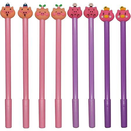 Amazon.com: 24 Pieces Cute Pig Writing Pen Pig Gel Ink Pen Pink Pig ...