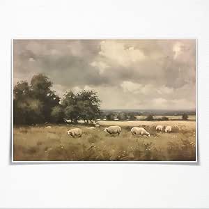 Amazon.com: The Lord is My Shepherd Poster Christian Wall Art, Canvas ...