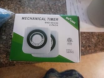 BN-LINK Indoor Timers Plug Mechanical 2 Prong 24-Hour Mini Lamp Timers ...
