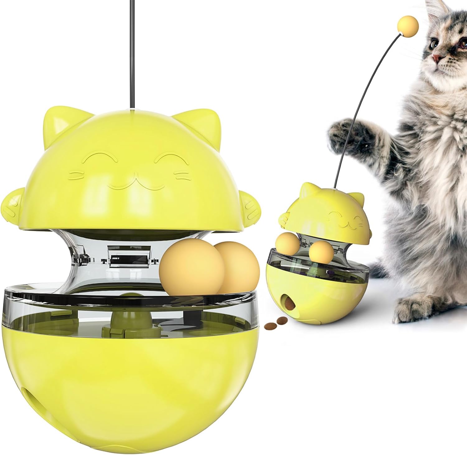 Amazon.com : AKAKL Cat Dog Treat Dispenser Toy - Cat Treat Ball ...