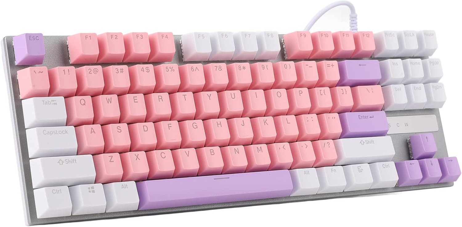 Amazon.com: Mechanical Keyboard with red Switch Movable Key Structure ...
