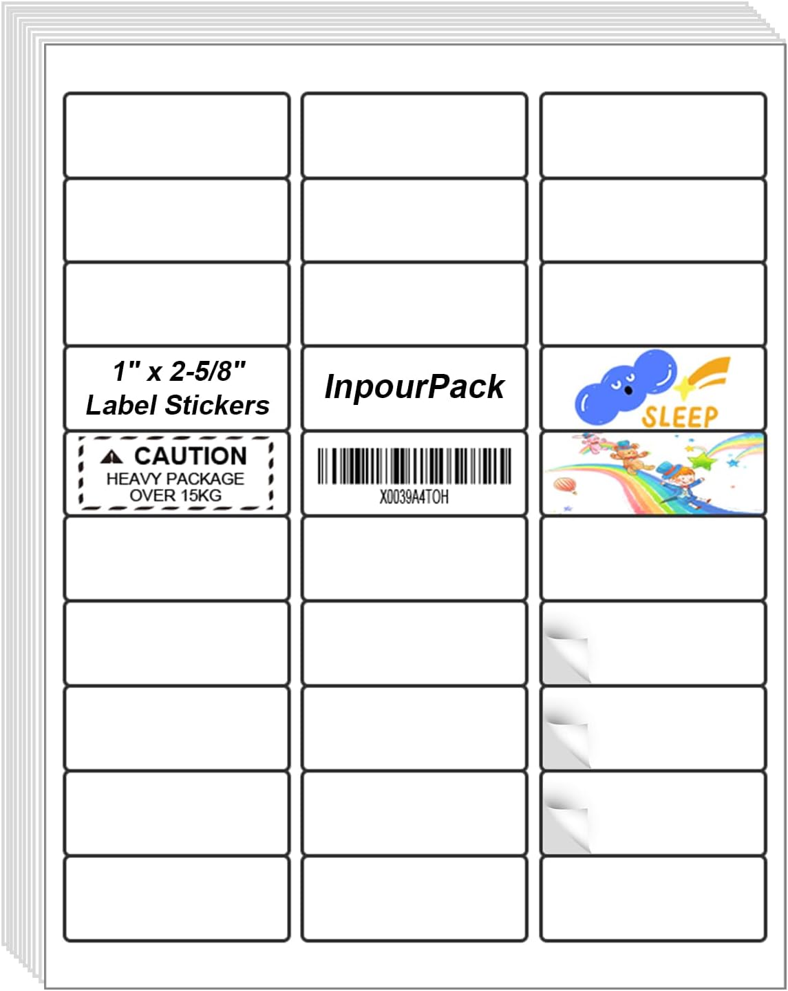 Amazon.com : ProLine 4" X 5" Shipping Address Labels - Blank White and ...