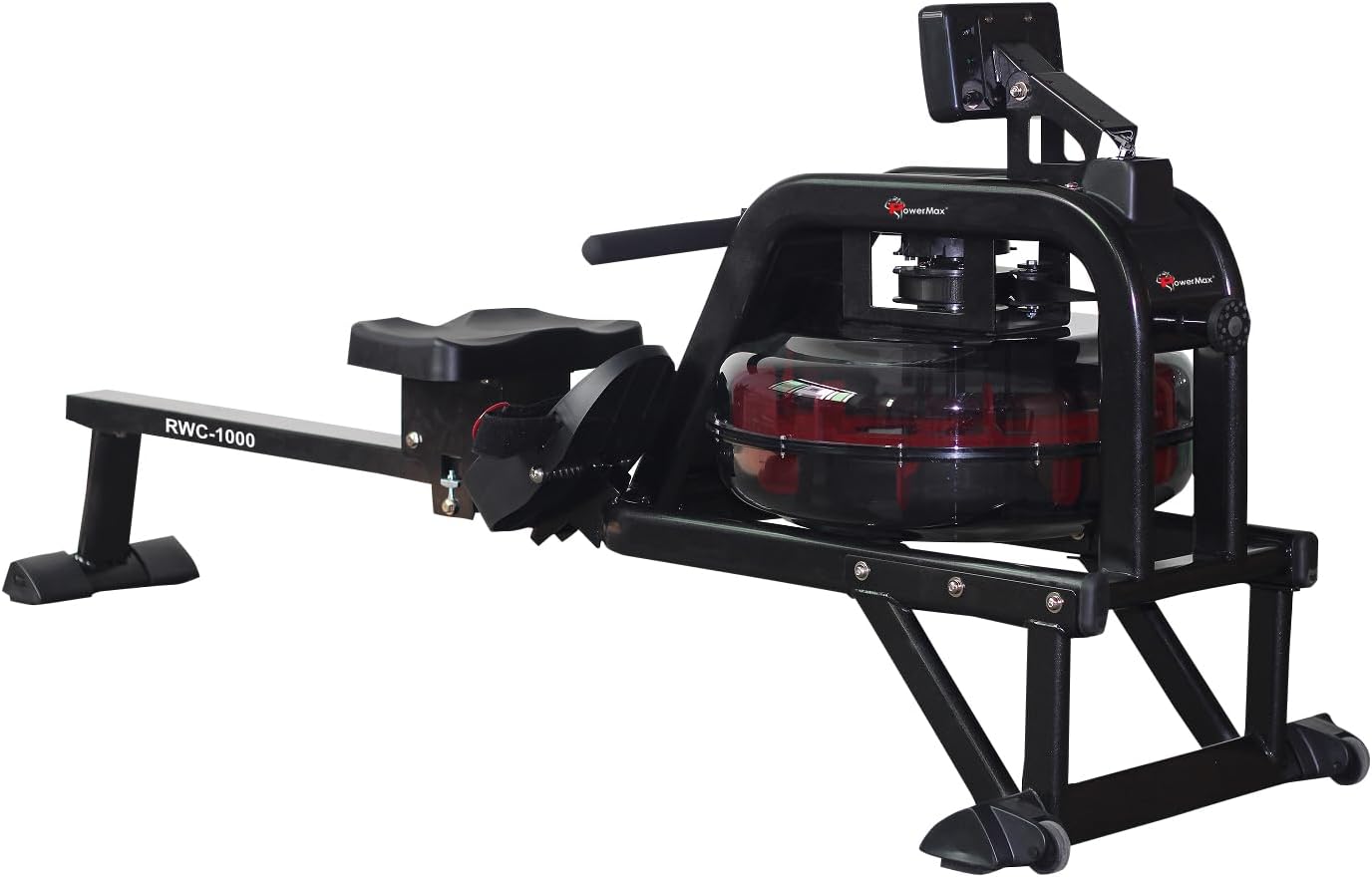 PowerMax Fitness Unisex Adult RWC-1000 Water Rowing Machine With ...